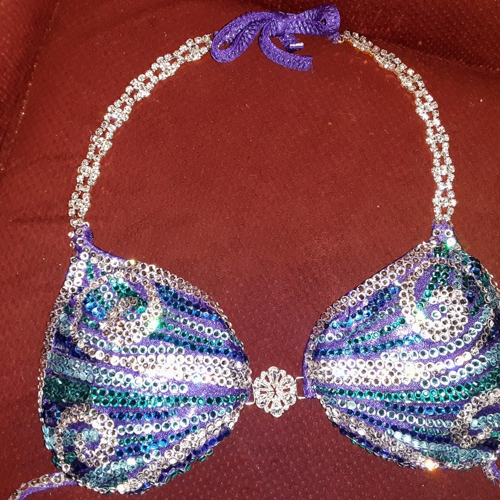 Tamee Marie Figure Competiton Bikini Suit Rhinestone … - Gem